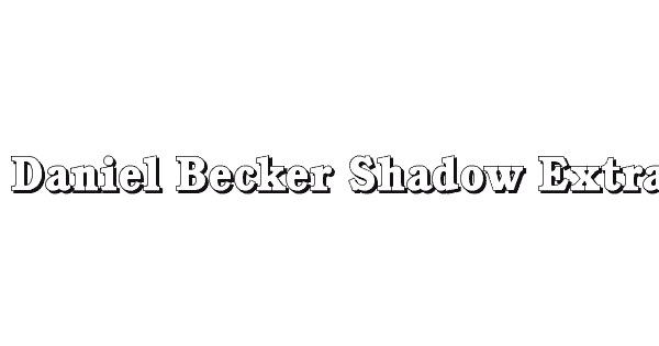 Daniel Becker Shadow Extra Bold Regular